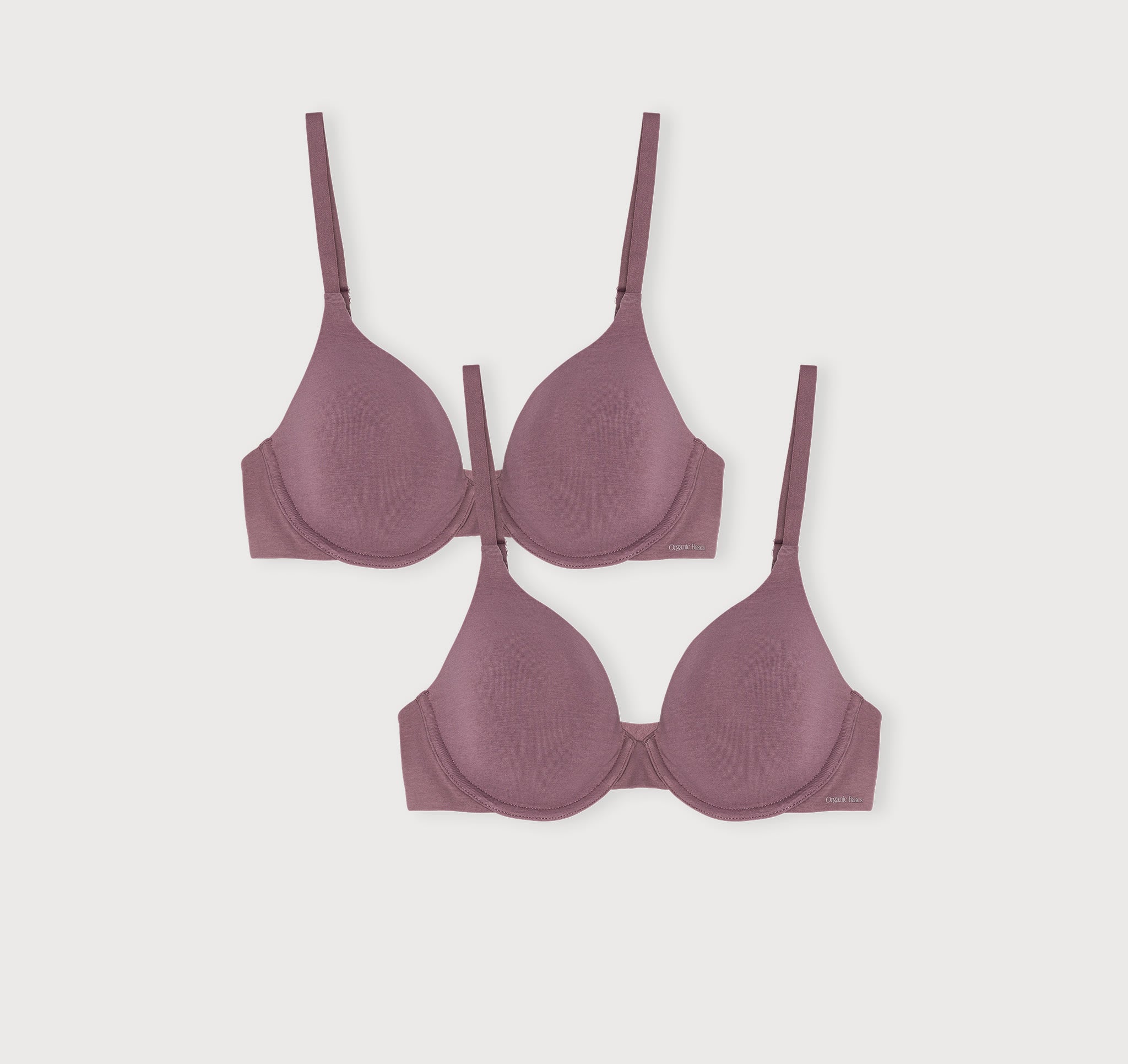 Core Full Coverage Bra 2-Pack | Fri Fragt | Organic Basics