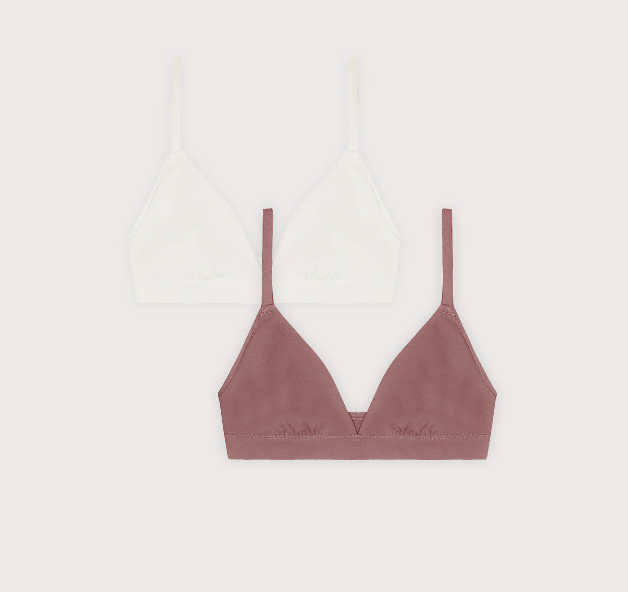 Flex Triangle Bralette 2-Pack | Kun DKK 645 | Organic Basics