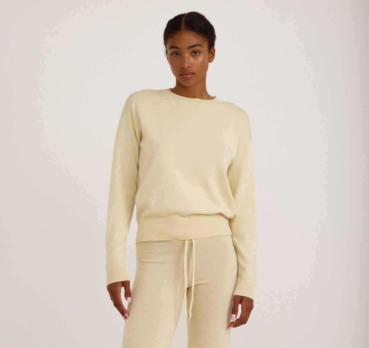 Soft Knit Boxy Crewneck Sweater | Kun DKK 370 | Organic Basics